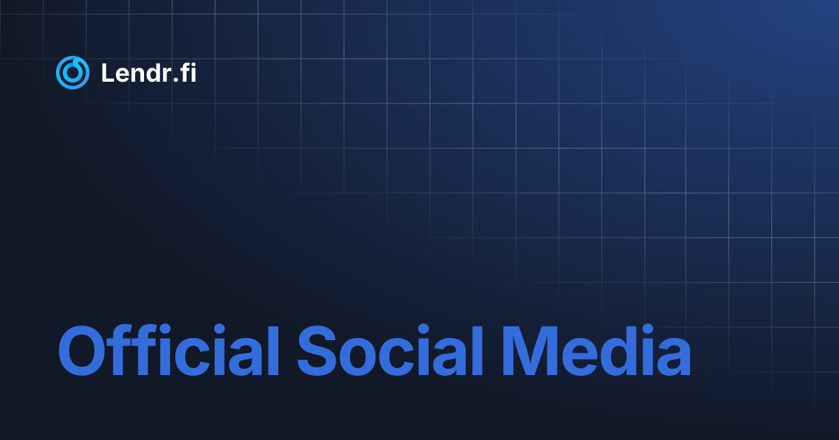 Official Social Media | Lendr.fi